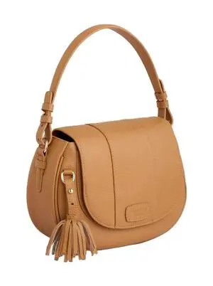 POM POM LONDON Wilmington Crossbody Bag Maple