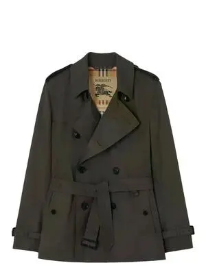 Burberry Burberry Tropical Gabardine Kensington Trench Coat Grey