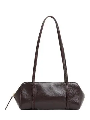 MANSUR GAVRIEL Mini Filo Leather Shoulder Bag Aubergine