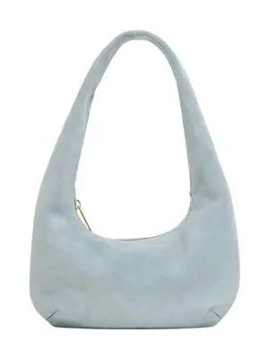MANSUR GAVRIEL Mini Gnocchi Suede Hobo Bag - Baby Blue