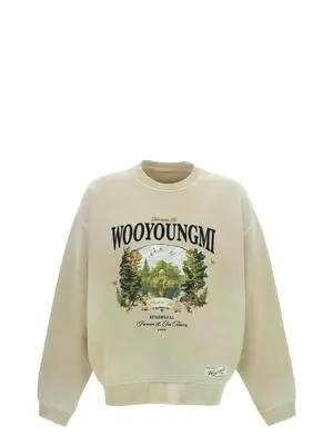WOOYOUNGMI Graphic Print Sweatshirt - Neutrals