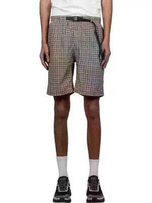 Gramicci Belted Checkered Shorts - Neutrals