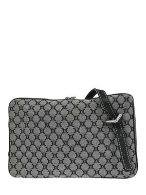Celine 2003 Macadam Canvas Shoulder Bag - Grey