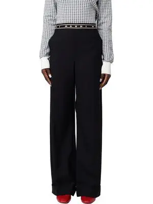 Marni Virgin Wool Palazzo Trousers - Black