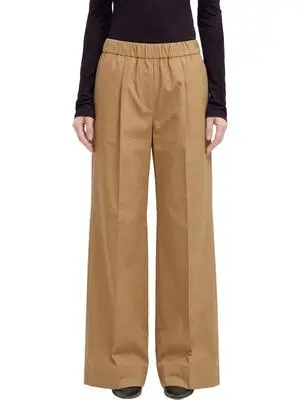 JIL SANDER Wide Leg Trousers - Beige