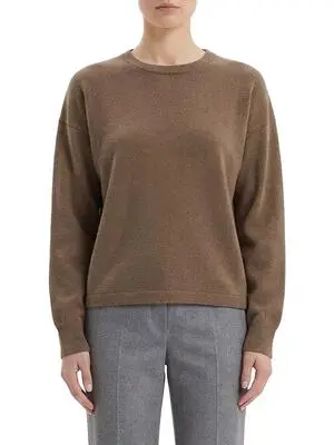 Max Mara Ribbed Crew Neck Sweater - Brown
