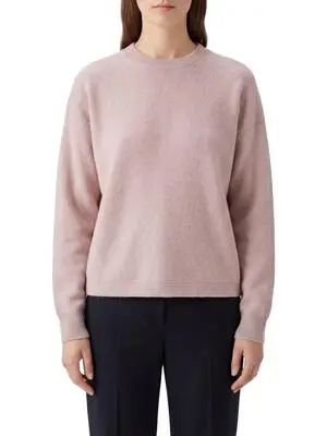 Max Mara Virgin Wool And Cashmere Crew-neck Pullover - Pink