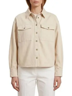 Brunello Cucinelli Brunello Cucinelli Shirt With Classic Collar And Two Pockets Beige