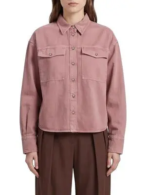 Brunello Cucinelli Brunello Cucinelli Shirt With Classic Collar And Two Pockets Pink