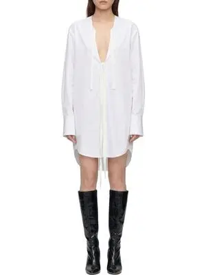 MAISON MARGIELA Cotton Shirt Dress - White