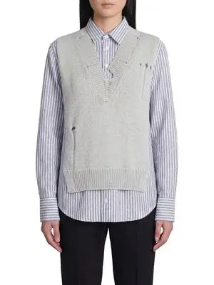 MAISON MARGIELA Distressed Knit Vest - Grey
