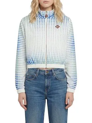 Casablanca Zip-up Printed Jacket - White