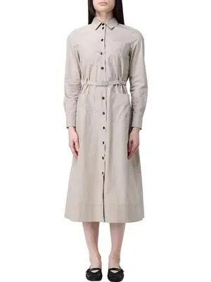 Tory Burch Midi Shirt Dress - Grey