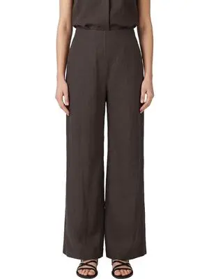 Harris Wharf London Wide Leg Pants - Grey