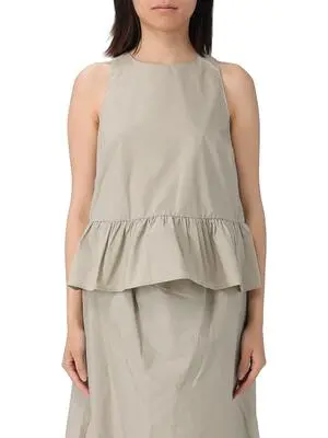 Liu Jo Sleeveless Top With Bow Detail - Grey