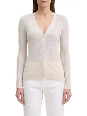 Liu Jo Viscose Blend Knit Polo Shirt - Beige