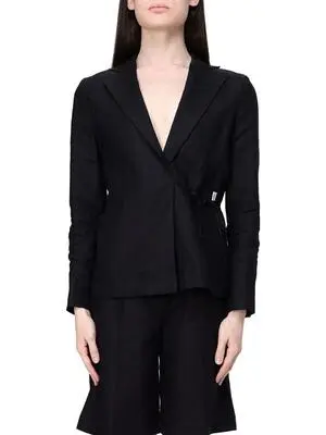 COLMAR Colmar Linen Blazer With Peak Lapels And Tie Detail