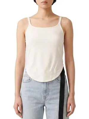 Rick Owens Cotton Cropped Top - White 1