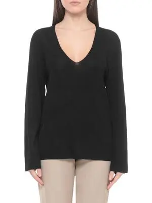 Loulou De Saison Loulou De Saison V-Neck Sweater Black
