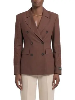 ERMANNO FIRENZE Double Breasted Jacket - Dark