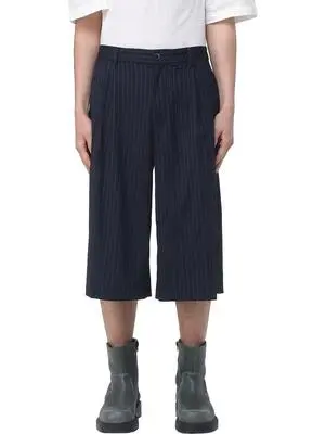 Barena Venezia Pleated Striped Culottes - Navy