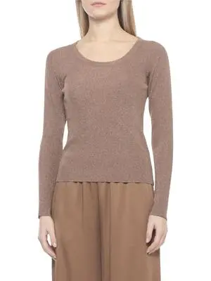 Fabiana Filippi Long Sleeve Sweater - Natural