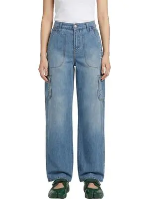 Ermanno Scervino Wide Leg Jeans - Denim