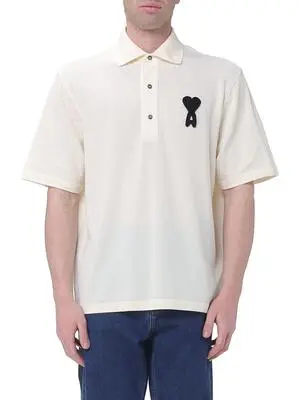 AMI Paris Polo Shirt - Beige