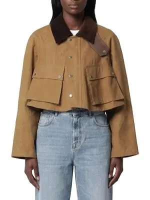 JW Anderson JW Anderson Cropped Utility Jacket Biscuit