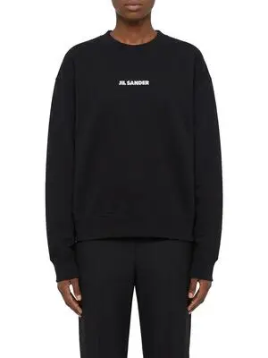 JIL SANDER Logo Sweatshirt - Black