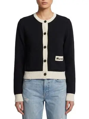 Marni Marni Black And White Cardigan Black