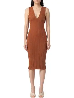 Elisabetta Franchi Knit Dress - Brown