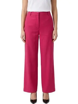 Dries Van Noten Wide Leg Trousers - Fuchsia