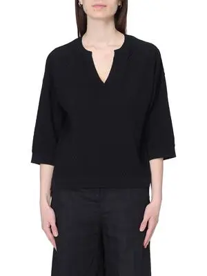 KANGRA Kangra Textured V-Neck Pullover Black