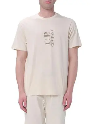 C.P. COMPANY C. P. Company Cotton T-shirt With Logo - Beige