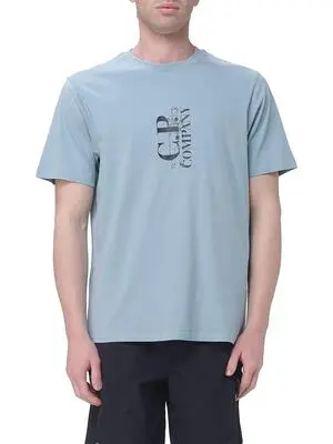 C.P. COMPANY C. P. Company Cotton T-shirt With Logo - Silver