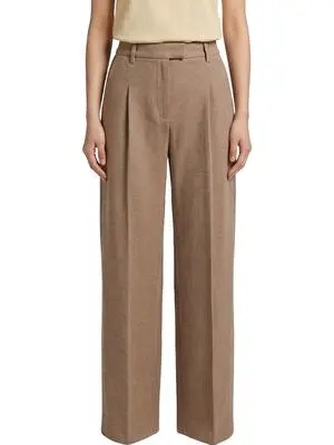 Brunello Cucinelli Wide Leg Tailored Trousers - Blush Pink