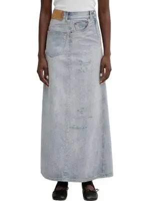 MAISON MARGIELA Denim Maxi Skirt - Blue