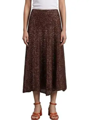 Brunello Cucinelli Sequined Midi Skirt - Pink