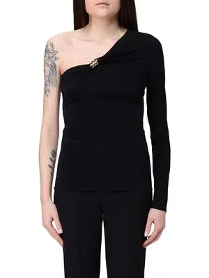 Elisabetta Franchi One-shoulder Jersey Top - Black