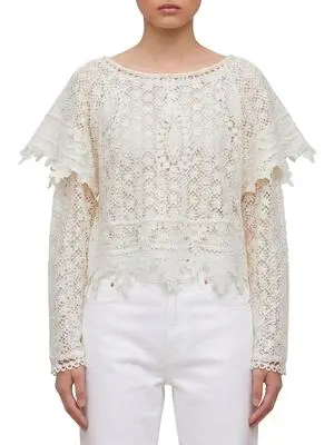 Isabel Marant Étoile Lace Blouse - White