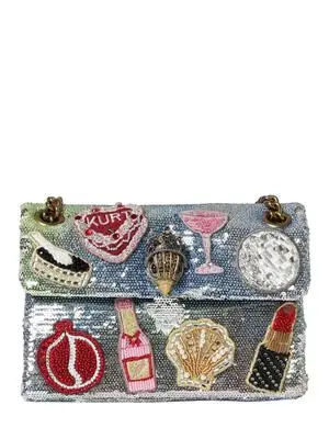 Kurt Geiger Embellished Mini Bag - Silver