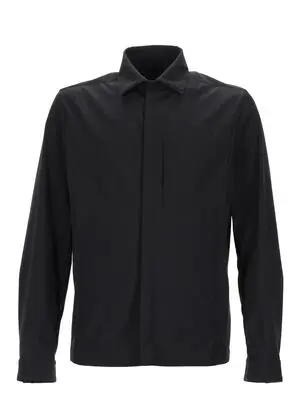 Herno Wool Blend Overshirt - Black
