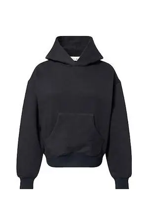Fear Of God Logo-print Cotton-blend Hoody - Vintage Black