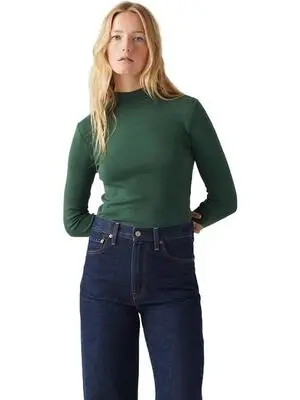 LEVI'S Effortless Long Sleeve T-shirt - Python Green