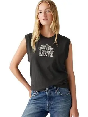 LEVI'S Graphic Boxy Tank Top - Tank Decorated Logo