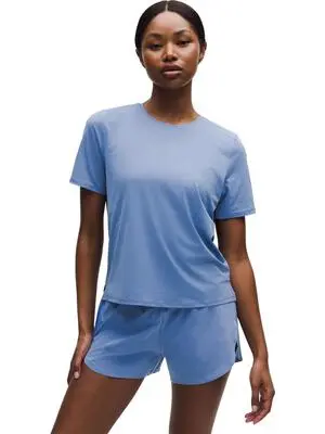 Lululemon Lightweight Running Short-Sleeve Shirt Prep Blue