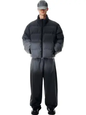 Alexander Wang Reflective Gradient Puffer - Silver/black