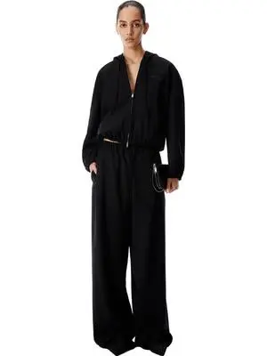 Alexander Wang Mid-Rise Track Pant Black