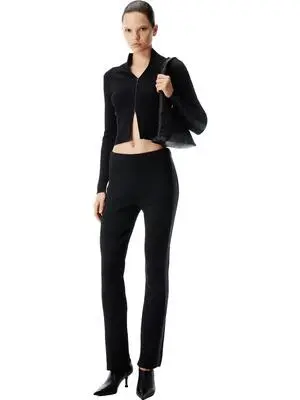 Alexander Wang Debossed Logo Fitted Jacket - Black
